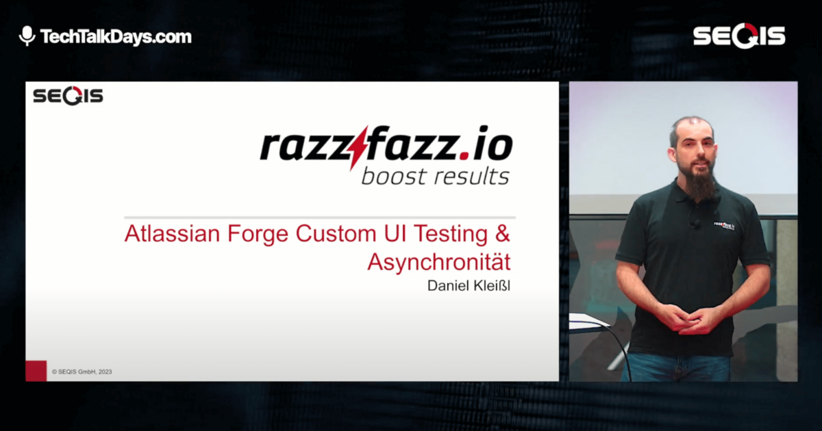 Atlassian Forge Custom UI Testing und Asynchronität | SEQIS ...